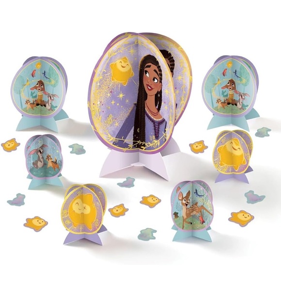 Disney | Party Supplies | Disney Wish Table Center Piece Party ...